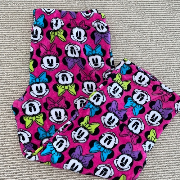 Disney | Pants & Jumpsuits | Minnie Mouse Fuzzy Pajama Bottoms | Poshmark